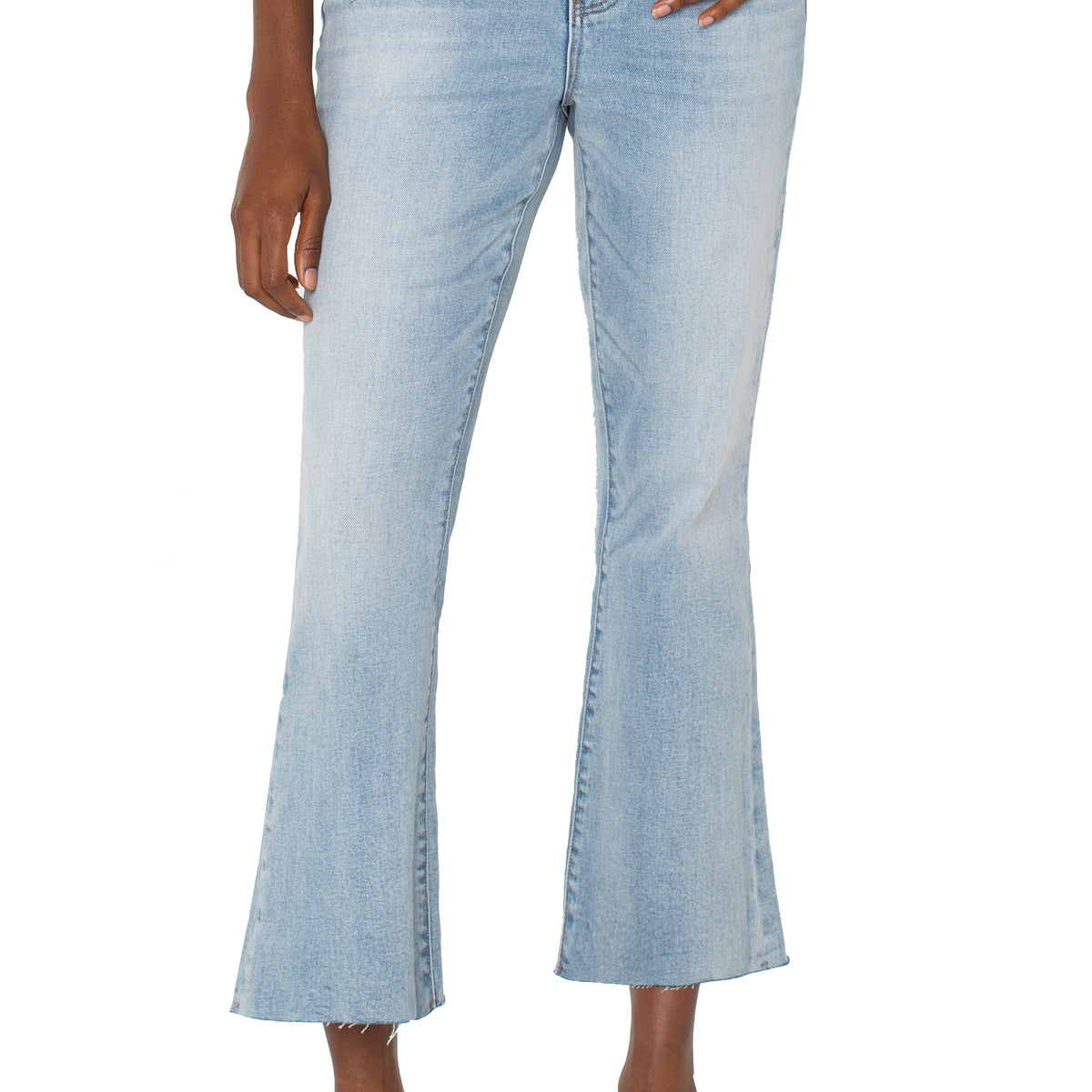 Hannah Hr Cropped Flare W Cut Hem 25In Ins – Mainstream Boutique of Morgan Hill