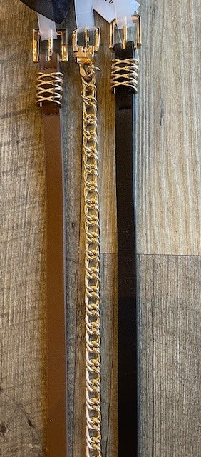 3 Piece Faux Leather Chain Belt Set – Mainstream Boutique of Morgan Hill